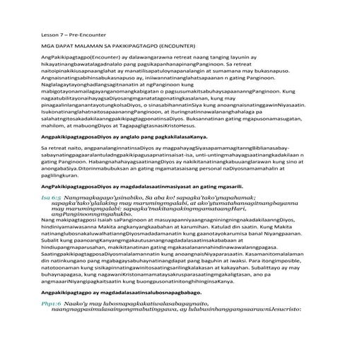 Lesson 7 pre encounter | DOCX