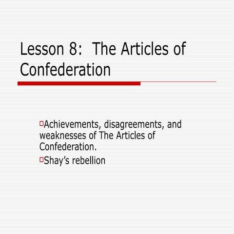 Articles of Confederation | PPT
