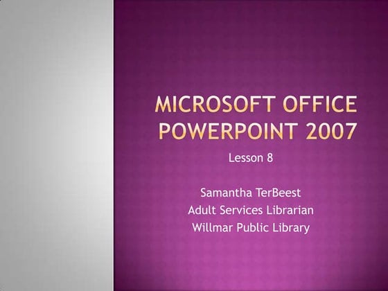 Introduction to powerpoint | PPTX