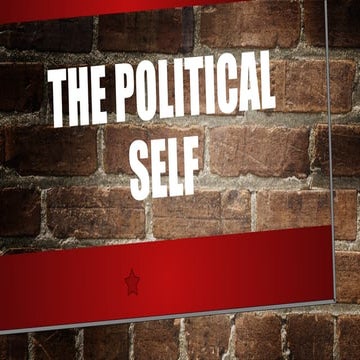 Understanding the Self - THE POLITICAL SELF | PPTX