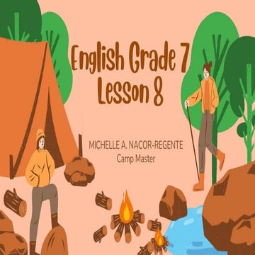 LESSON 8 FOR GRADE 7-NATIONAL LEARNING CAMP | PPTX