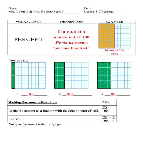 Math 6 - Percentage | PPTX