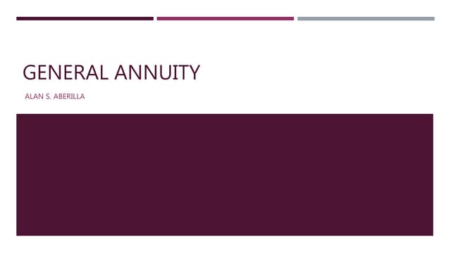 Lesson 7 simple annuity | PPTX