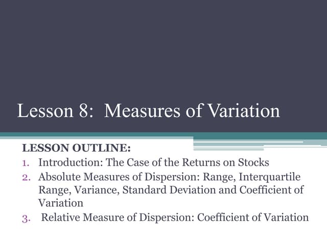 Lesson 5 data presentation | PPTX