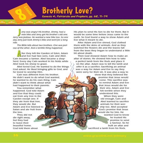 Lesson 8 | Primary | Sabbath School | Second Quarter 2015 | PDF