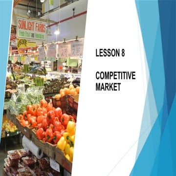 Pure Competition is an idealized market structure in economic theory where no individual buyer ...