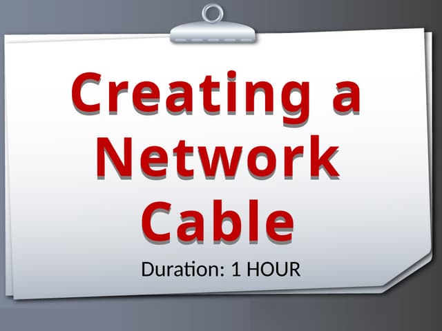Network Cable Splicing LP | PDF