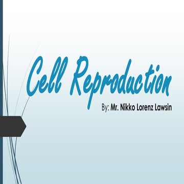 Lesson 8 cell division | PDF