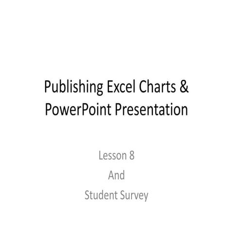 Lesson 8 Charts Presentation | PPT