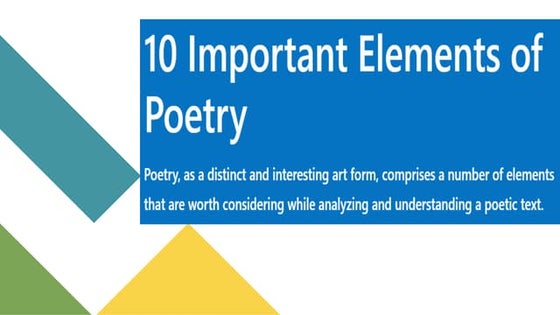 Grade 7 Types of Poetry, ELements of Poetry and Purpose of the Author.pptx | Poetry | Books and ...