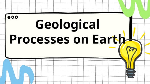 Exogenous processes on earth | PPTX