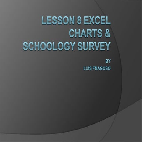 Lesson 8 excel charts & schoology survey lf | PPTX