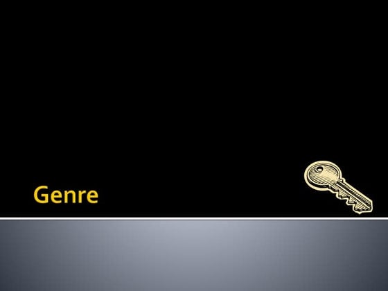 Genre theory Steve Neale | PPTX