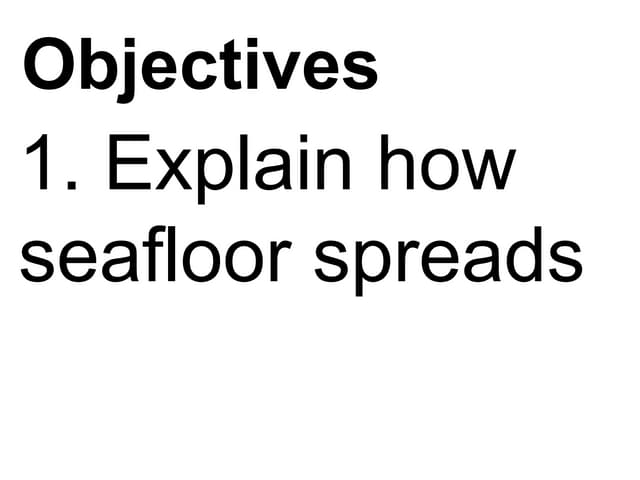 seafloor spreading theory | PPT