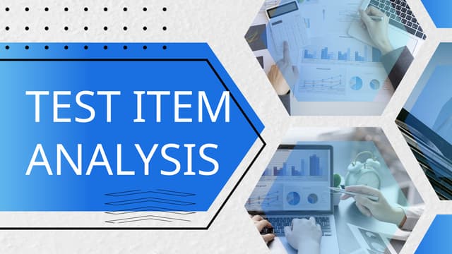 ITEM ANALYSIS -ITEM DIFFICULTY AND DISCRIMINATION INDEX.pptx