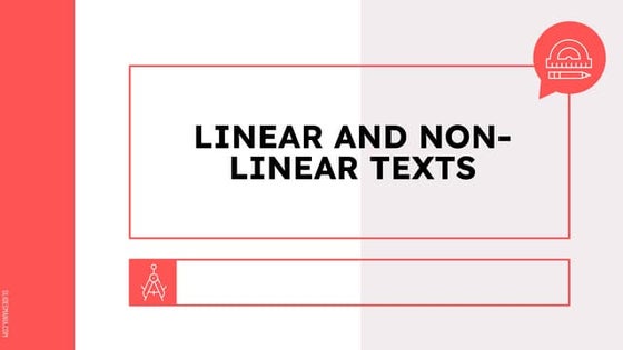 Linear and Non Linear Texts | PPT
