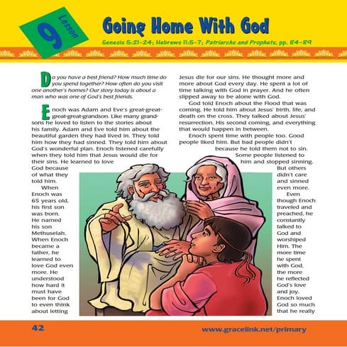 Lesson 9 | Primary | Sabbath School | Second Quarter 2015 | PDF