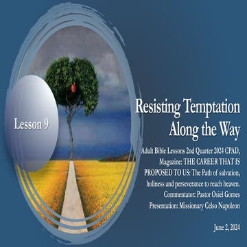Lesson 9 - Resisting Temptation Along the Way.pptx