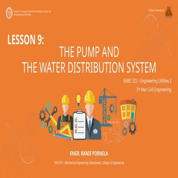Lesson 9 - The Pump and The Water Distribution System.pptx