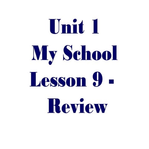 Lesson 9 (1) | PPT
