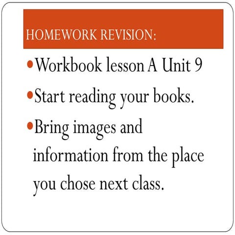Lesson 9b | PDF | Homework and Study | Education