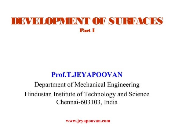 Development of surfaces | PPTX | 3-D Graphics | Computer Software and ...