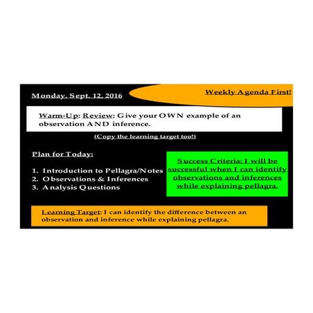 Lesson a 2 the pellagra story | PDF