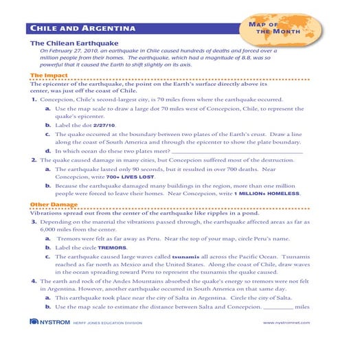 Earthquake chile | PPT