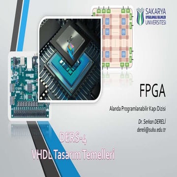 FPGA ve VHDL Ders - 4 | PPTX