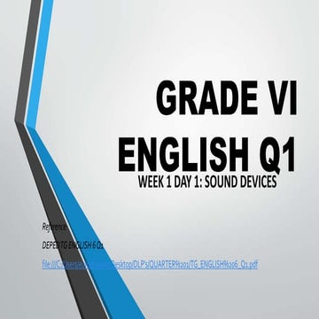 Sound Devices in Literature (Figures of Sounds) | PPTX