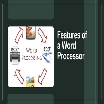 LESSON ETECH FEATURE OF WORD Processor.p | PPT