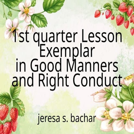 Lesson Exemplar covers for folders to label | PPTX