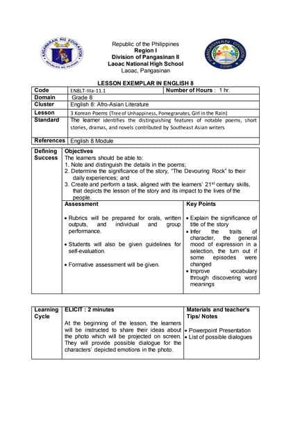 Semi-Detailed Lesson Plan - Fact and Opinion (Junior High School ...