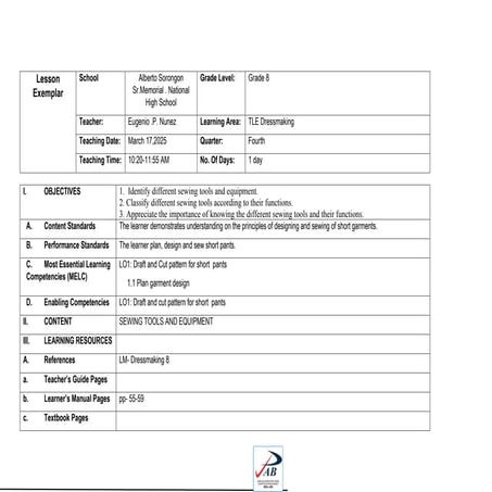 Tools and Equipment in Dressmaking.pptx