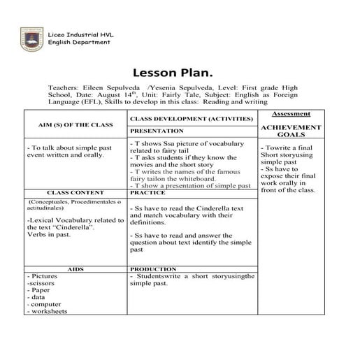 Personal information lesson plan and flash card | DOCX