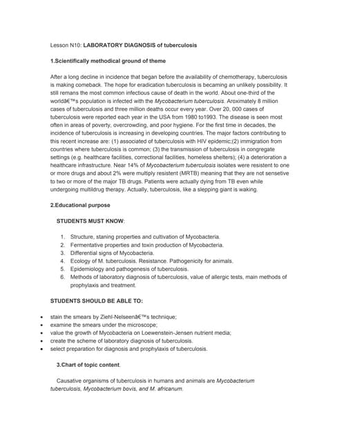 Lowenstein jensen medium | PPTX | Chemistry | Science