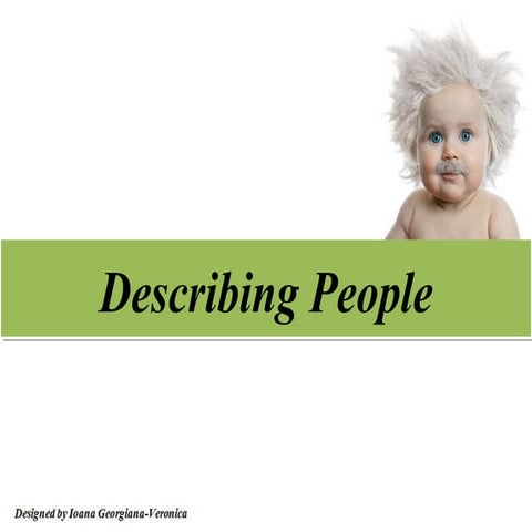 Lesson no. 12 describing people | PPT