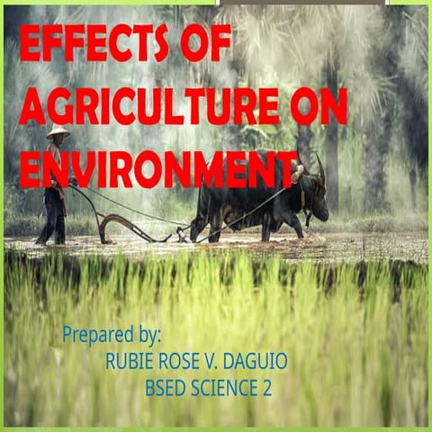 LESSON NO. 11 THE EFFECT OF AGRICULTURE IN THE ENVIRONMENT.pptx ...