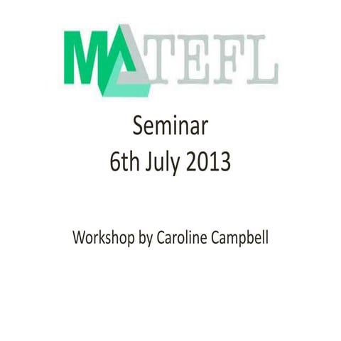 Lesson observation matefl seminar july 2013 - final version | PPTX ...