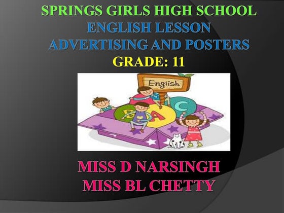 Advertisements for Class XI & XII | PPT