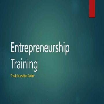 Entrepreneurship Lessons | PPTX
