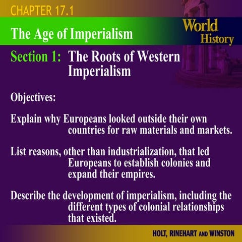 Lesson One - Introduction to Imperialism | PPT