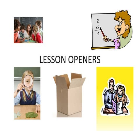 Lesson openers | PPT