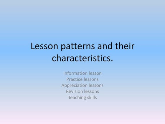 Teaching skills | PPT