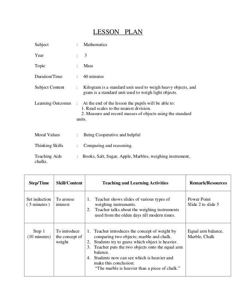 Lesson plan