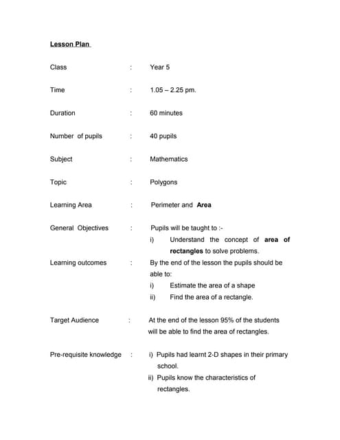 COT Lesson Plan Mathematics 3 Points, Line, Line Segment and Ray | DOC ...
