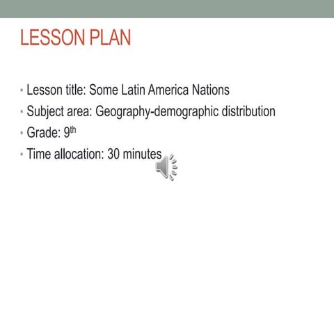 Lesson plan | PPT