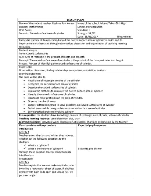 Detailed lesson plan in mathematics 7 (circles) | DOCX