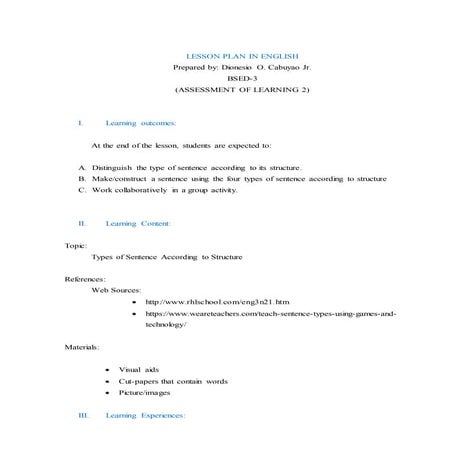 Grade 7 TLE Detailed Lesson Plan | DOC