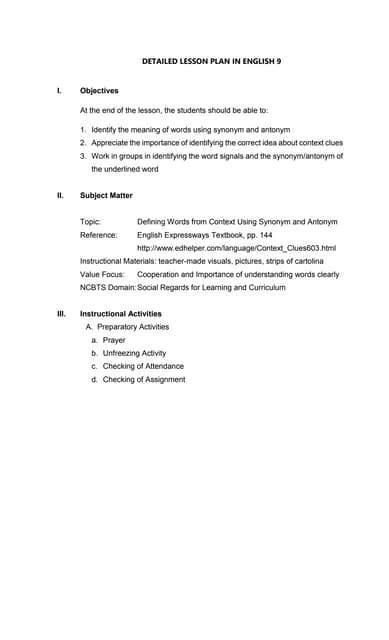 Using Grammatical Signals Suitable to Patterns of Idea Development | PPT